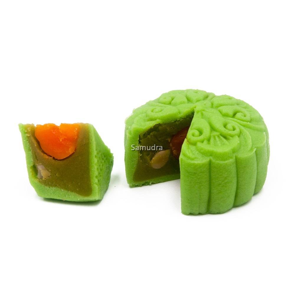 Golden Jade Single Yolk Snow Skin Mooncake - 冰皮单黄金翡翠