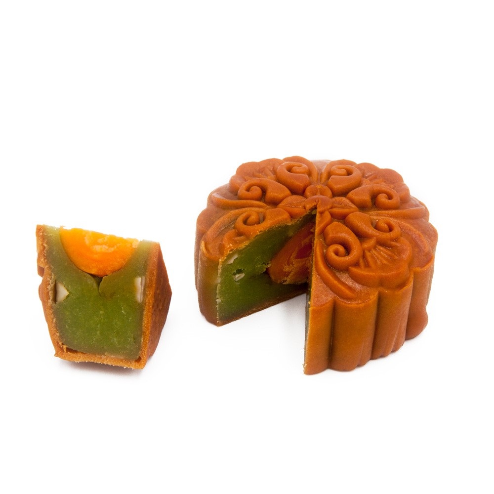 Golden Jade Single Yolk Mooncake- 单黄金翡翠月饼